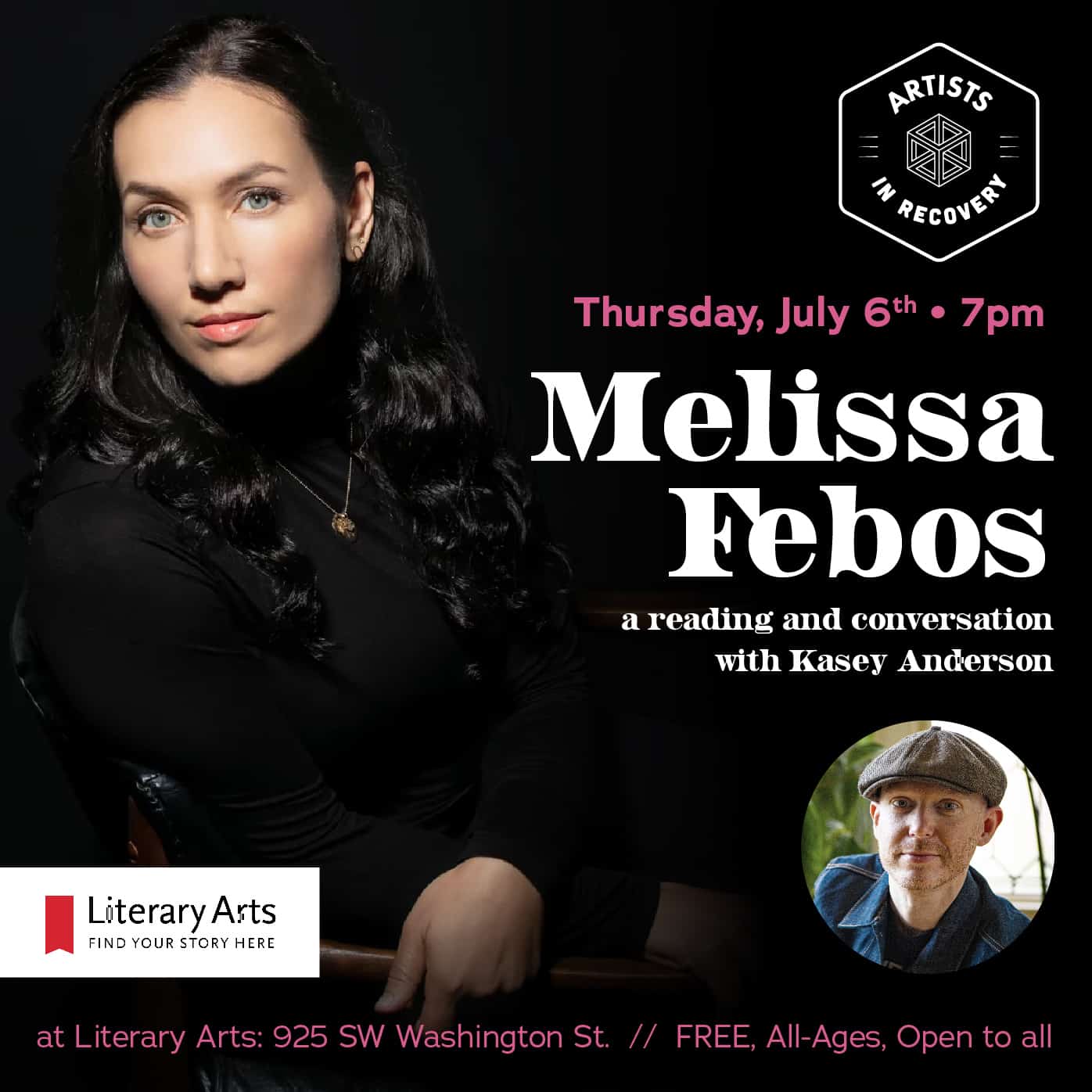 Melissa Febos: A Reading & Conversation with Kasey Anderson - Literary Arts Melissa Febos: A Reading & Conversation with Kasey Anderson - Literary Arts